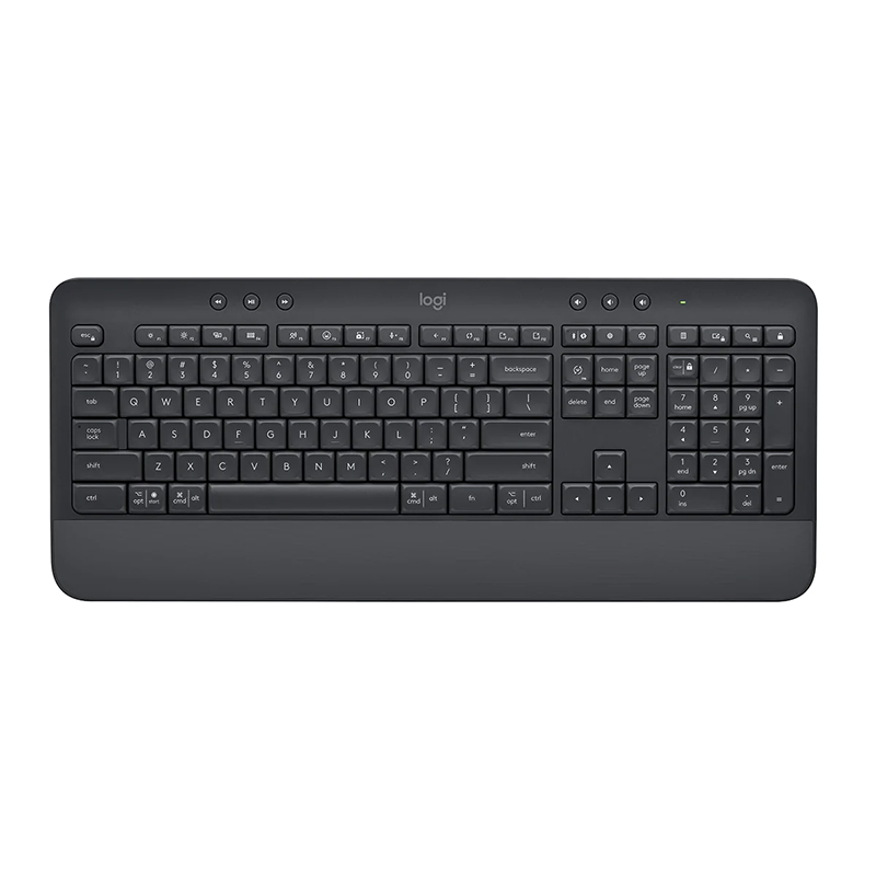 Logitech Signature K650 Wireless Comfort Keyboard 920-010955 Graphite ...