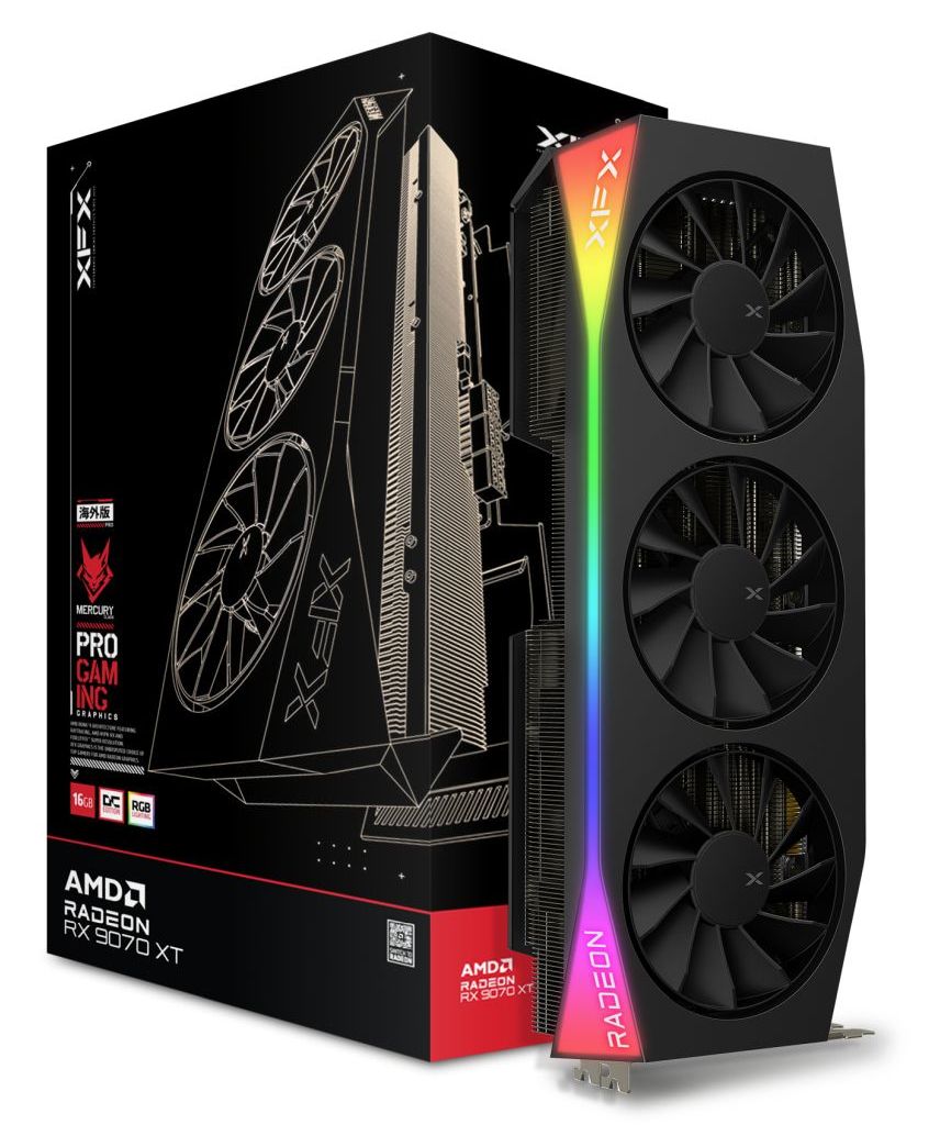 XFX Mercury Radeon RX 9070 XT OC Gaming Edition, 16GB VIDEO CARD RX ...