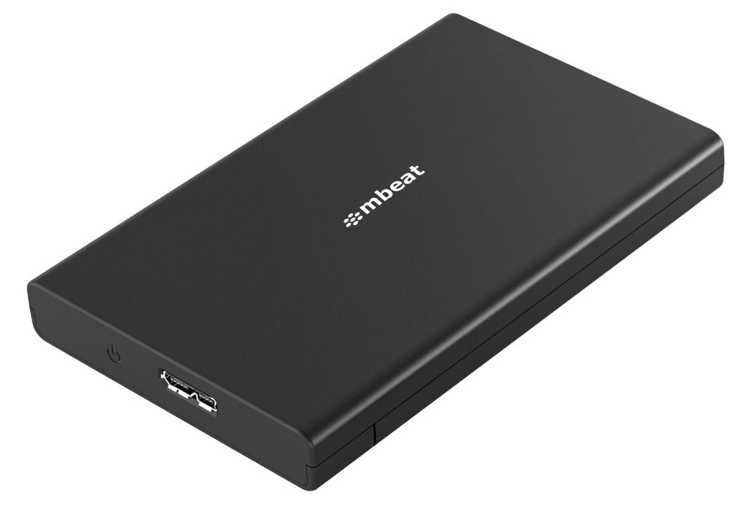 mBeat A2 Slim USB 3.0 2.5inch SATA HDD Enclosure, Black MB-HDD-25A2K ...