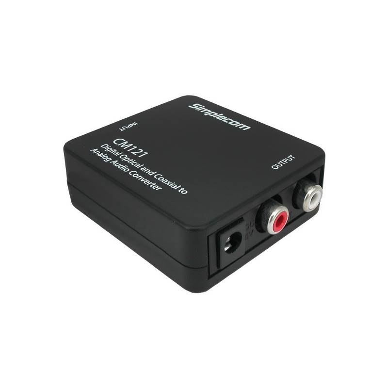 Simplecom Digital Optical Toslink Coaxial to Analog RCA Audio CM121 ...