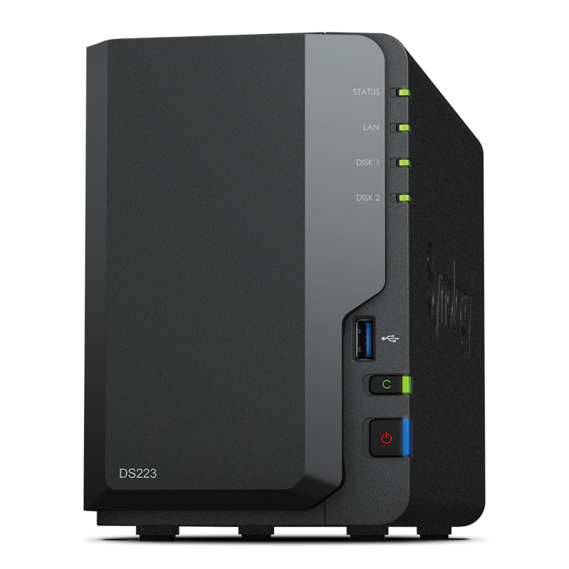 Synology DS223 DiskStation 2-Bay Diskless 2GB NAS Realtek Quad-Core ...