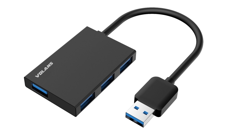 Volans Aluminium 4-Port USB 3.0 VL-HB04S Hub - PCC COMPUTERS