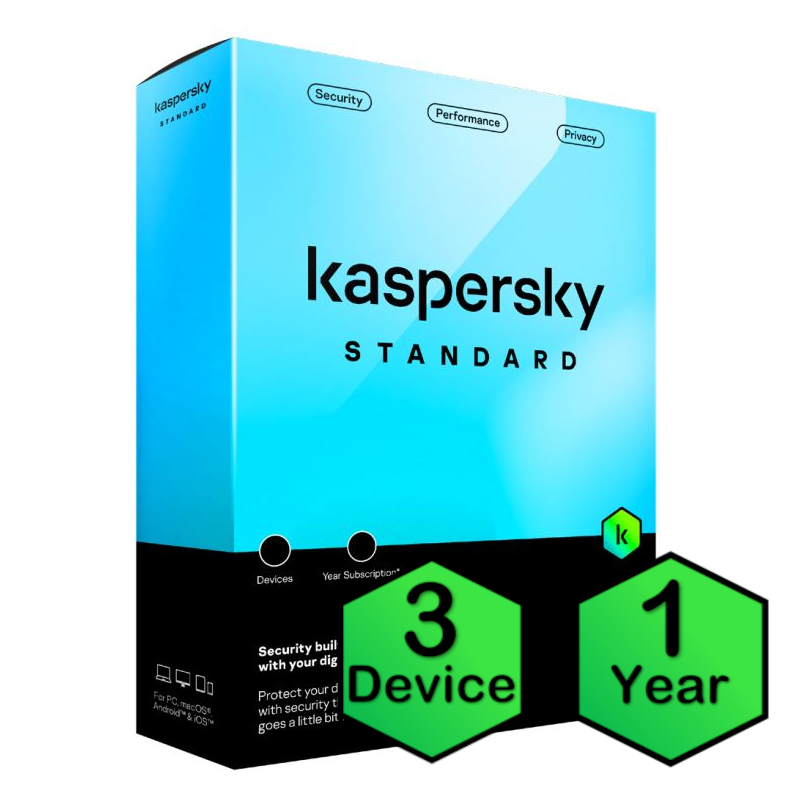 Kaspersky KL1041EOCFS Standard Physical Card 3 Device 1 Account - PCC ...