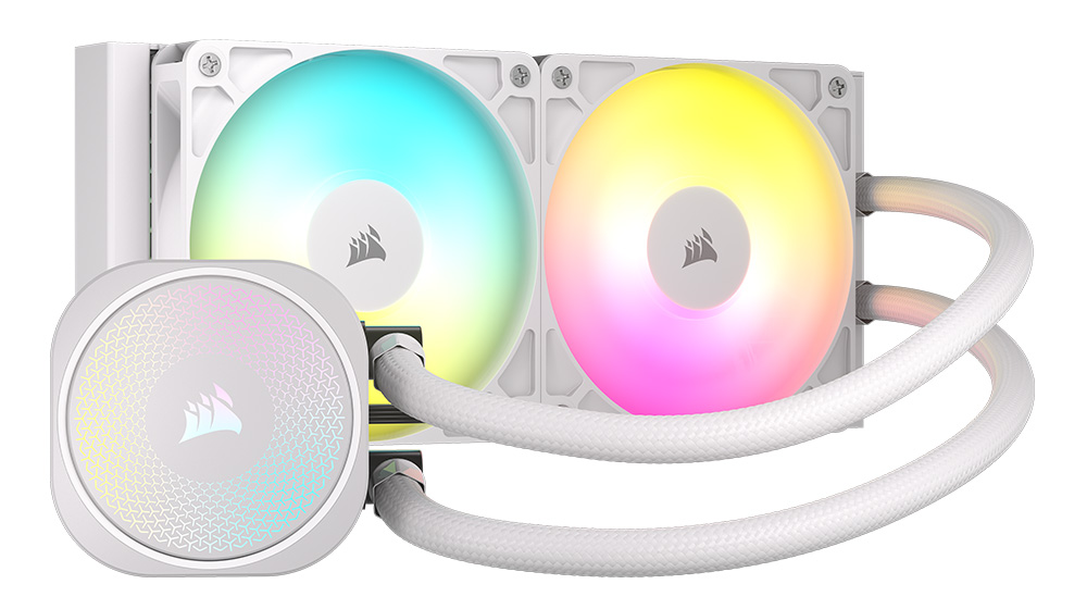 Corsair CW-9060094-WW NAUTILUS 240 ARGB White Liquid CPU Cooler - PCC ...