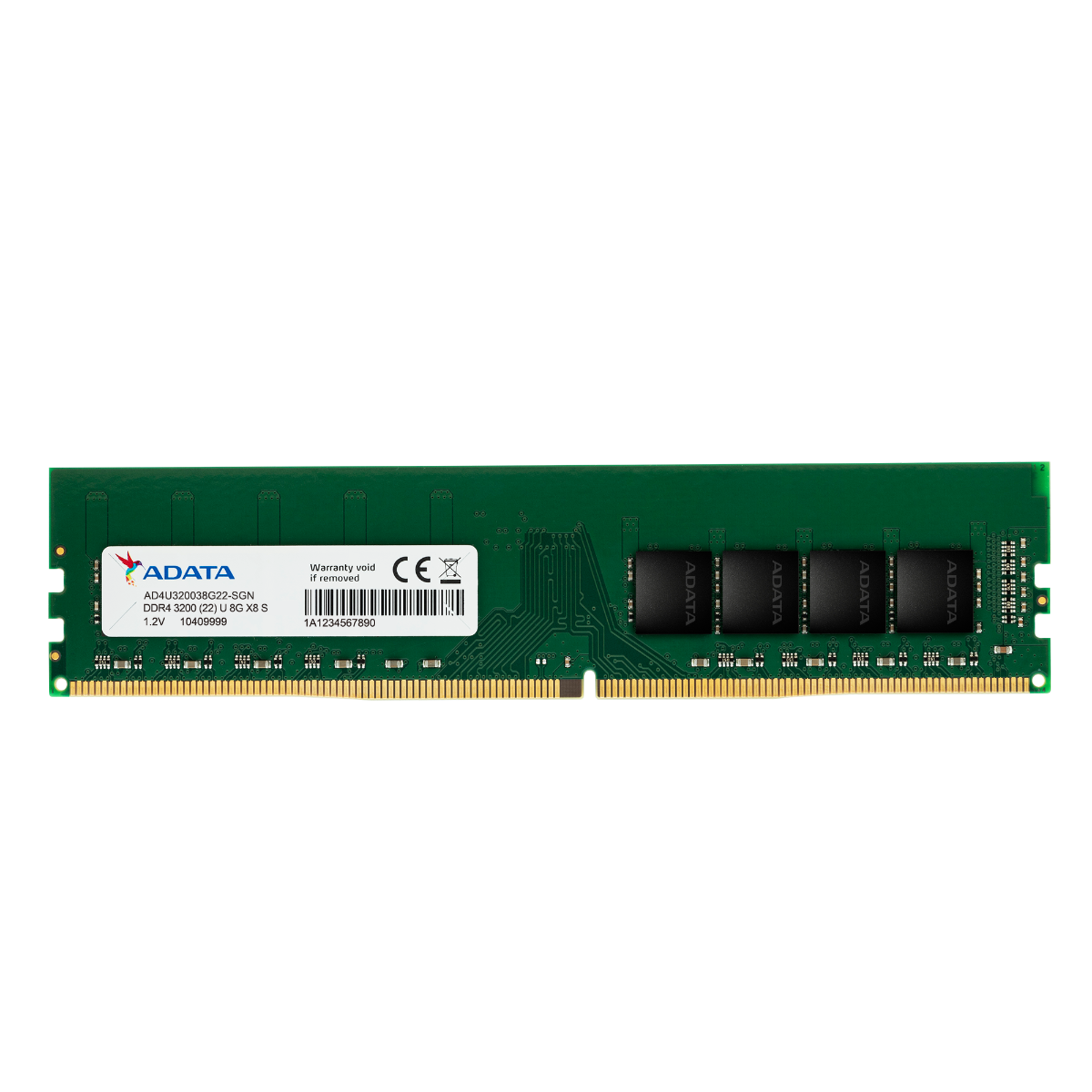 ADATA PREMIER 8GB DDR4 3200 MHz DESKTOP MEMORY AD4U32008G22-SGN - PCC ...