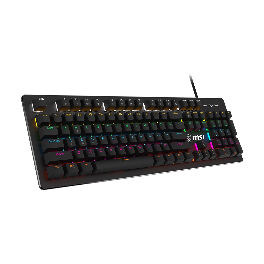 MSI Wired ADVANCED MECHANICAL GAMING FORGE GK300 BLUE US KEYBOARD - PCC ...