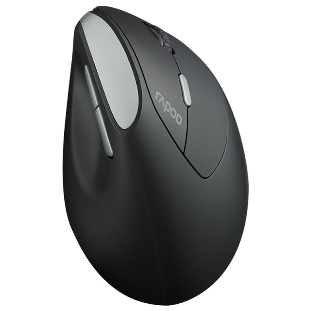 RAPOO Ergonomic Vertical Wireless Mouse Black MV20 - PCC COMPUTERS