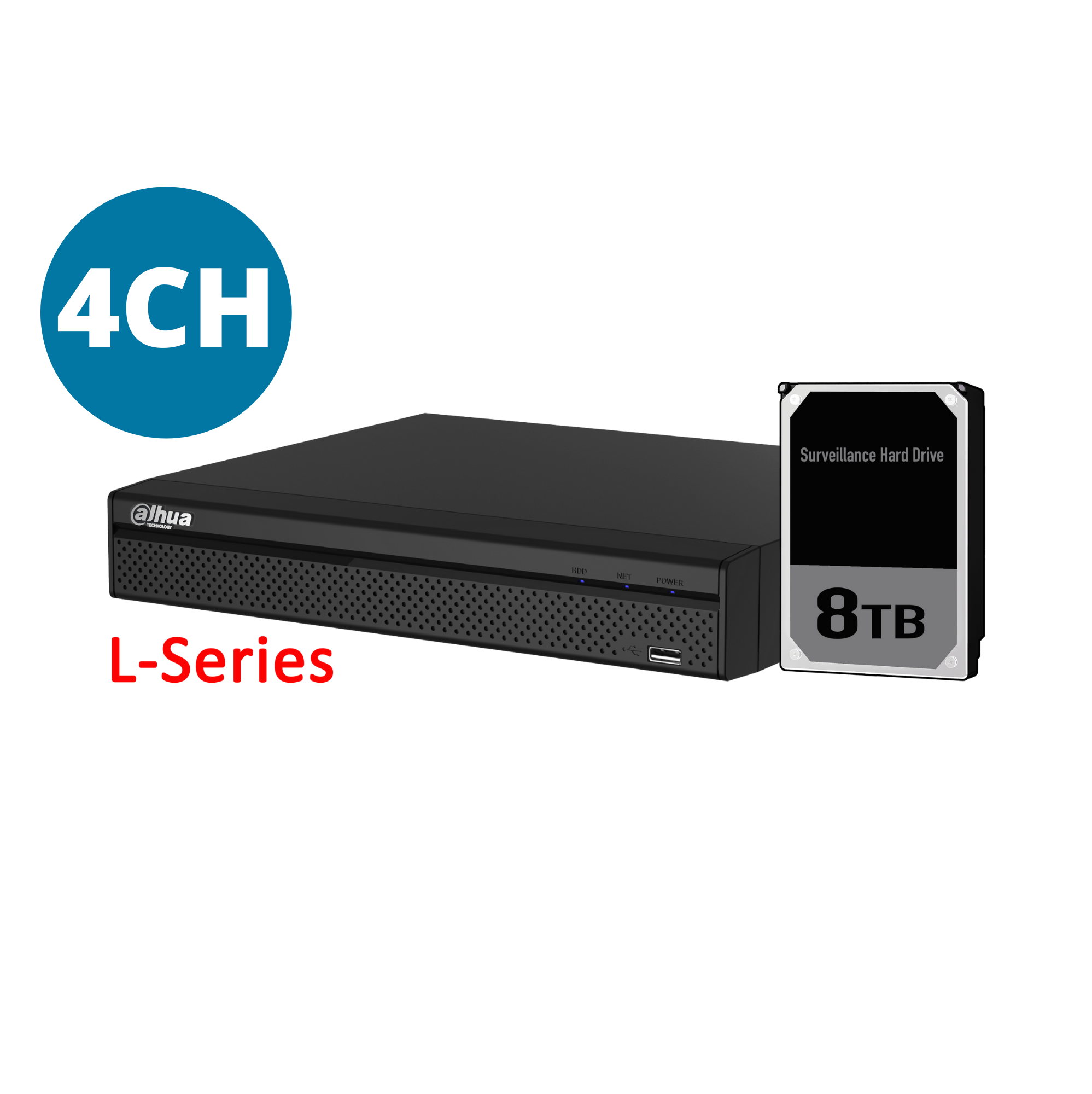 DAHUA 4CH NVR WITH 8TB INSTALLED DHI-NVR4104HS-P-4KS2/L-8TB - PCC COMPUTERS