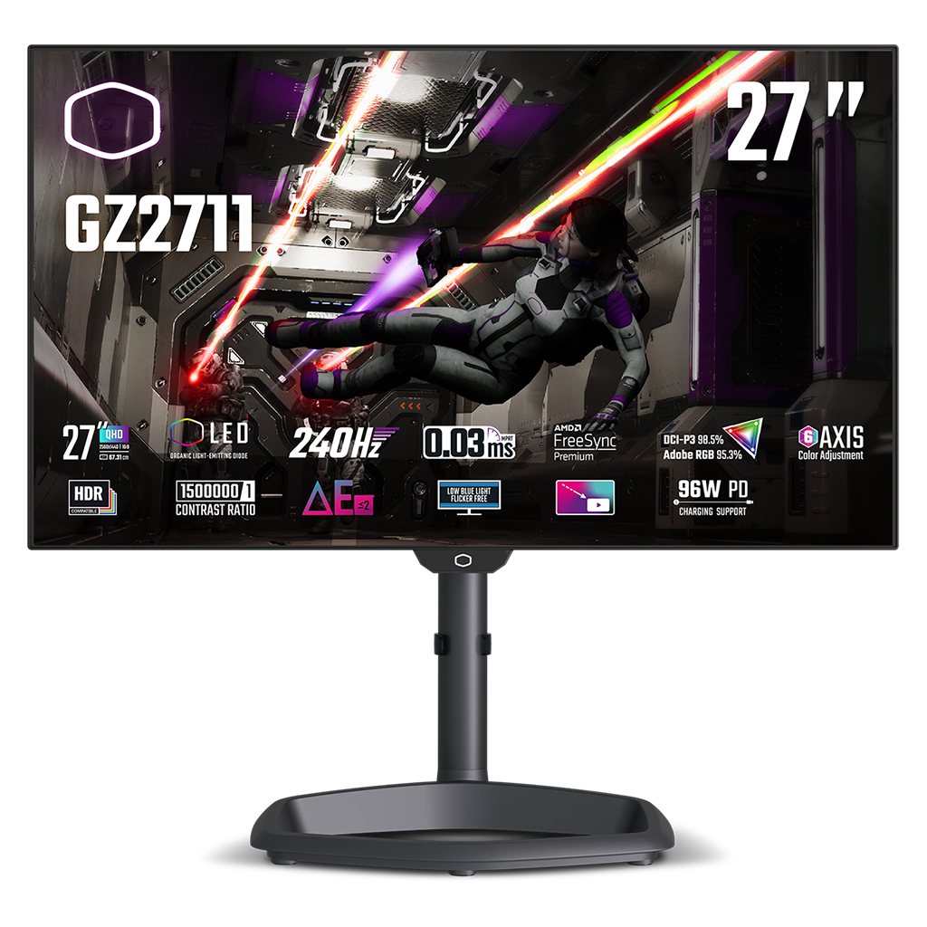 Cooler Master CMI-GZ2711-AP 27" 240Hz 2K QHD OLED 96W FreeSync Gaming ...