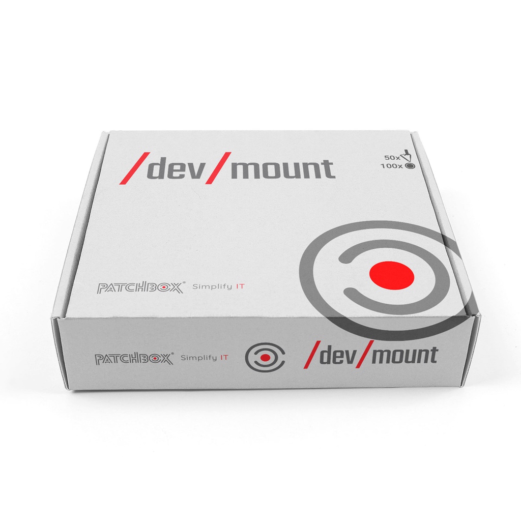 Patchbox Dev/Mount Simplify Device Mounting Pack of 50 DVMNT50 - PCC COMPUTERS