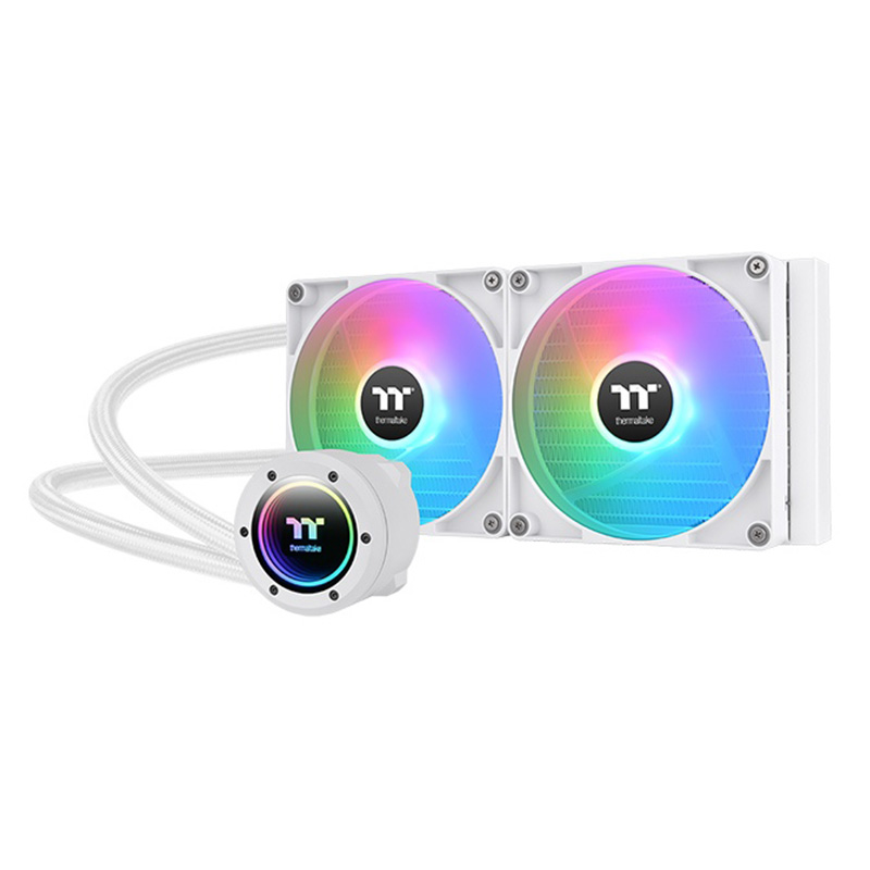 Thermaltake CL-W377-PL14SW-A V2 ARGB Sync AIO Liquid CPU Cooler Snow ...