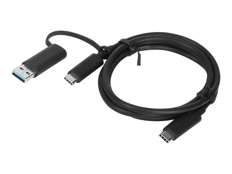 LENOVO 1m USB 3.2 Gen 1 USB A USB C cable 4X90U90618 Black - PCC COMPUTERS