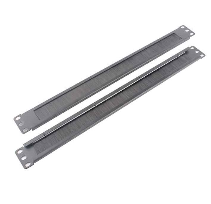 LDR WB-CA-01 1RU 19" Cable Management Brush Rail(brush panel) black ...