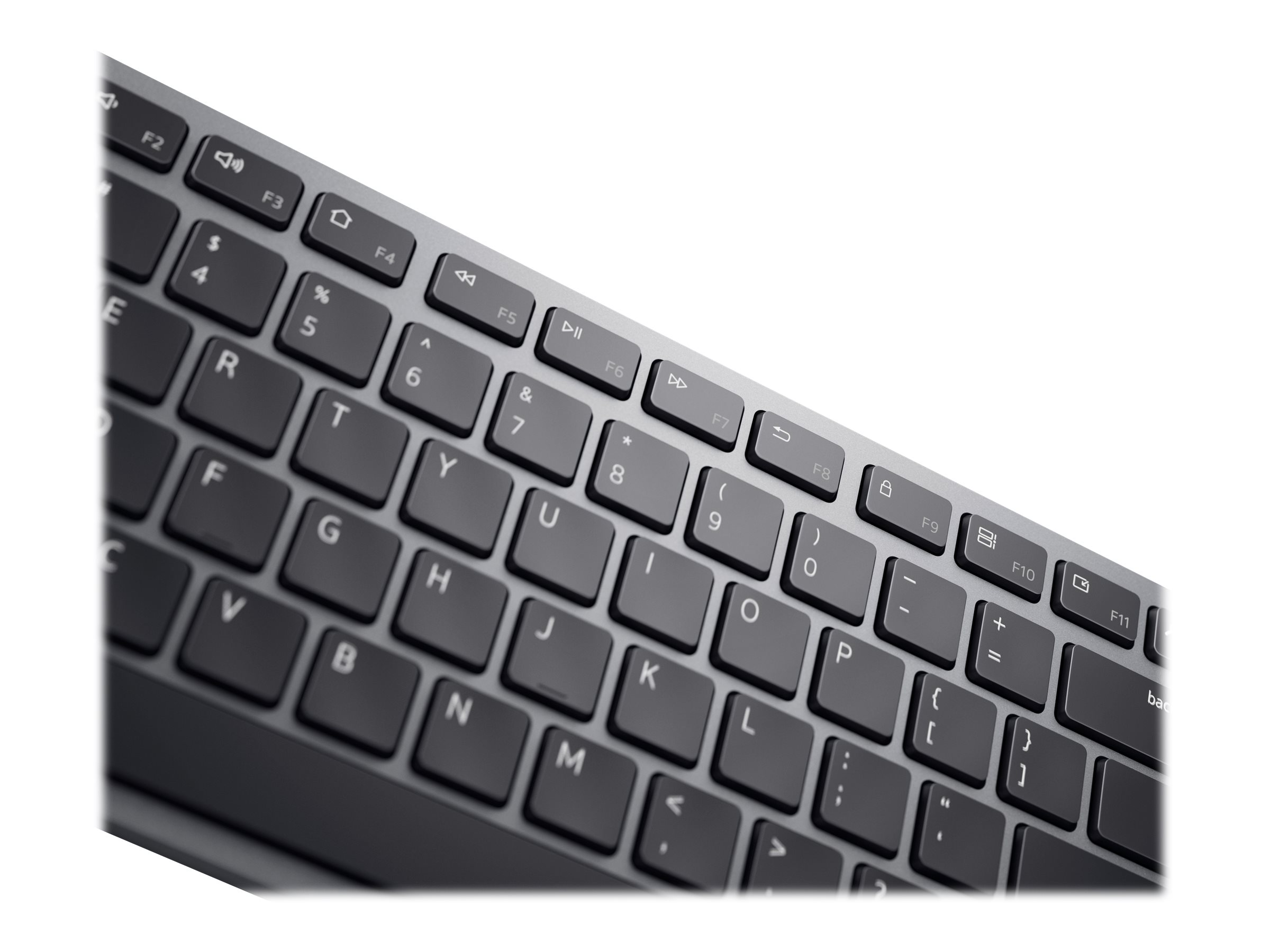 Dell KB700 Wireless Bluetooth Connectivity Titan Gray 580-AKRN Keyboard ...