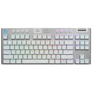 Logitech 920-009660 G915 Lightspeed White RGB Wireless Gaming Keyboard ...