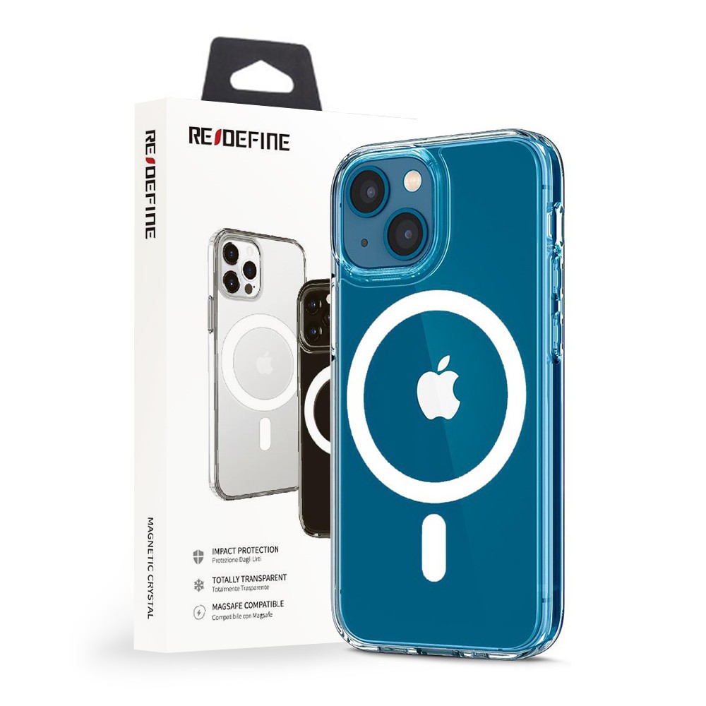 Redefine Clear Hybrid Magsafe Case Cover with Magnetic Ring for iPhone ...