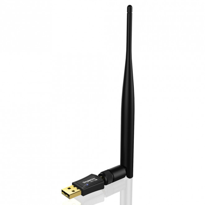 Simplecom AC600 Dual-Band USB WiFi Adapter with 5dBi High Gain NW611 ...