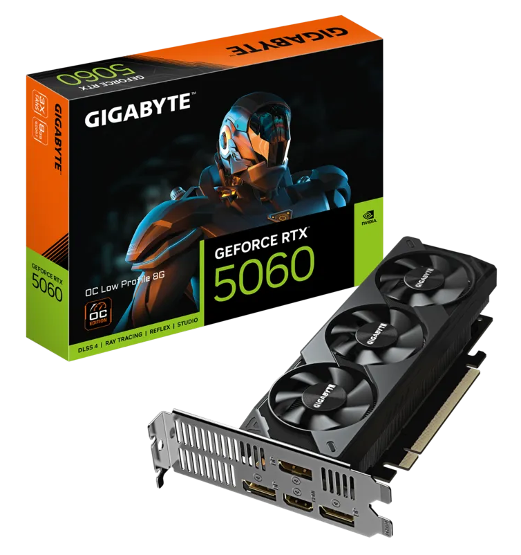 Gigabyte GeForce RTX 5060 OC Low Profile 8G GDDR7 Video Card GV-N5060OC-8GL - PCC COMPUTERS