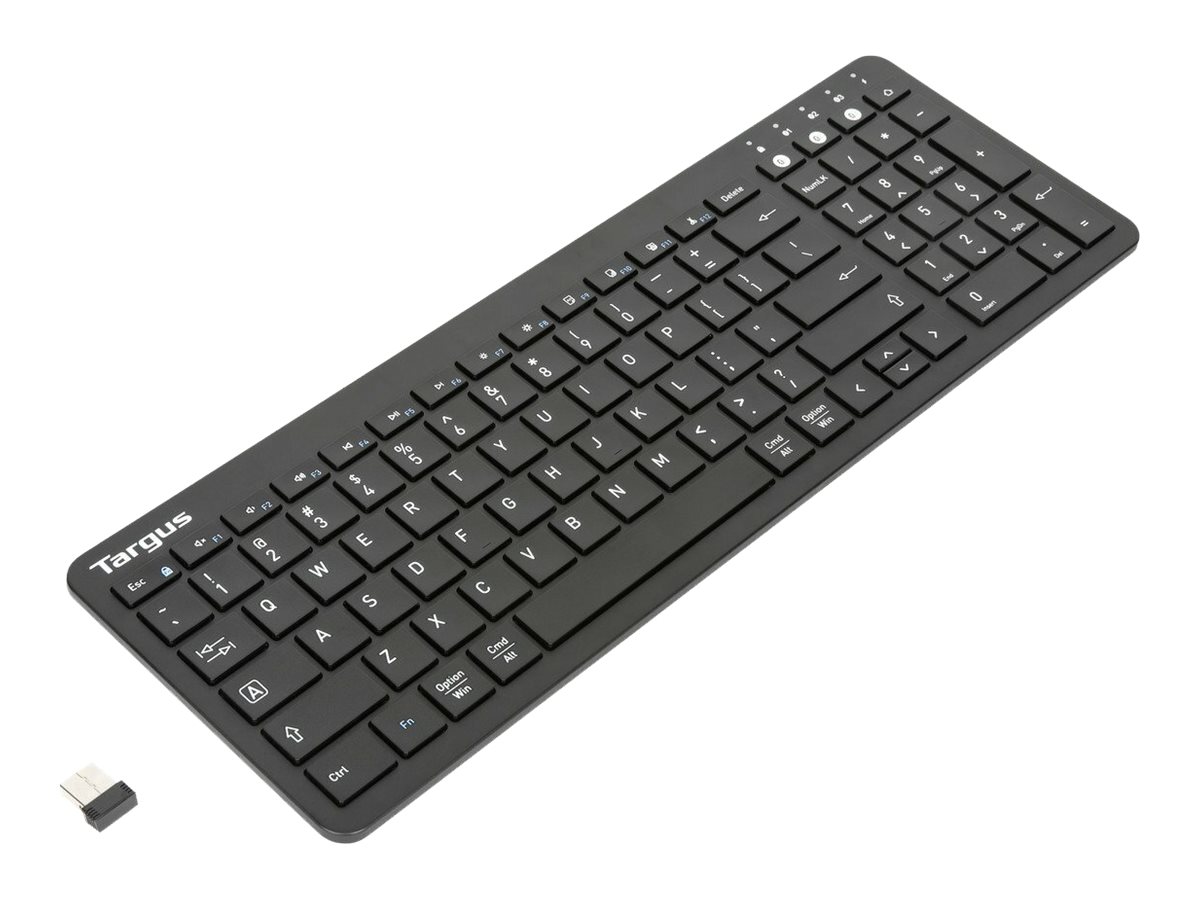 TARGUS AKB863US Midsize Multi-Device Bluetooth Antimicrobial Keyboard ...