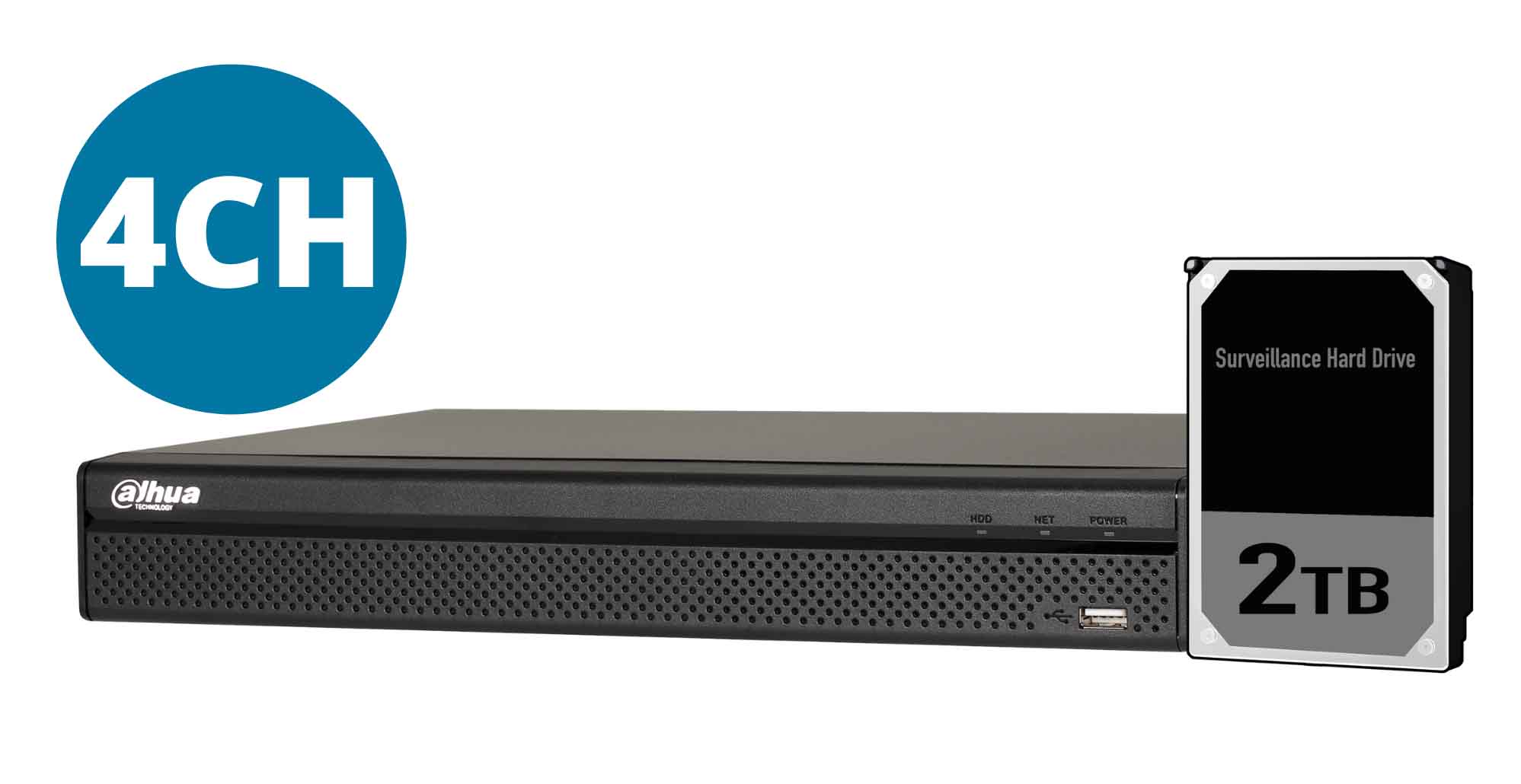 DAHUA 4CH XVR WITH 2TB INSTALLED DH-XVR5104H-4KL-X-2TB - PCC COMPUTERS