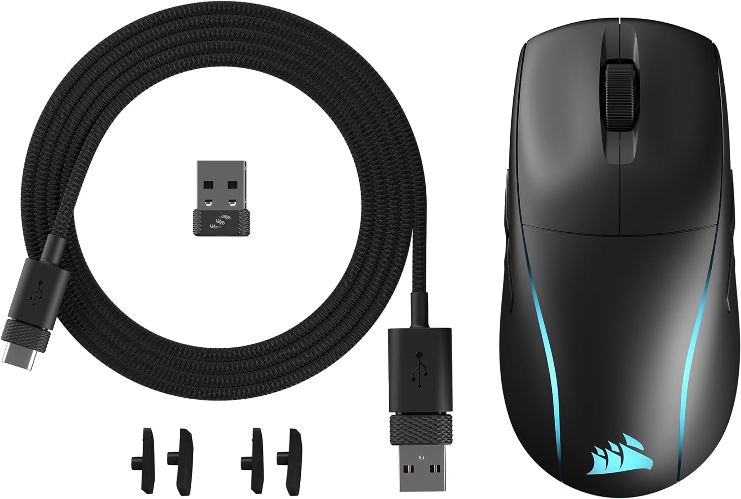 CORSAIR M75 WIRELESS Lightweight RGB Gaming Mouse Black CH-931D010-AP ...
