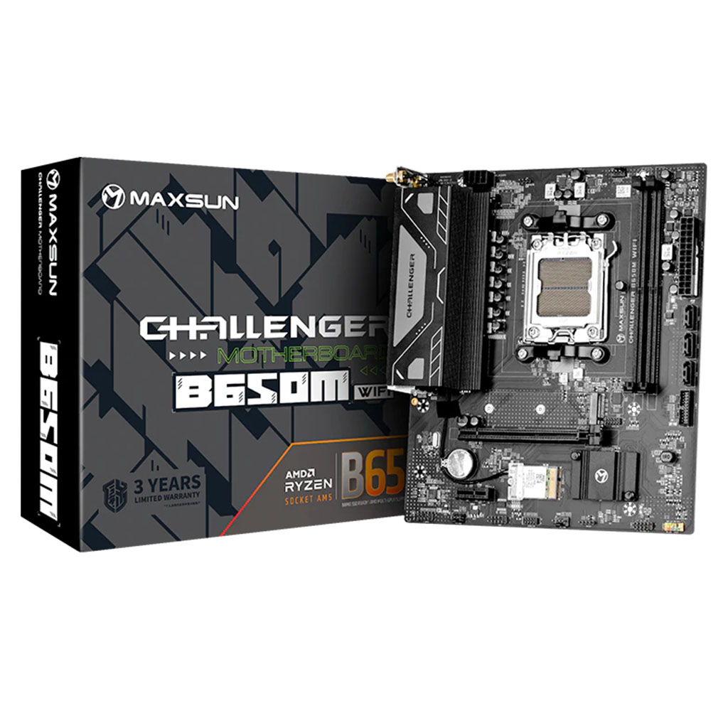 MaxSun Challenger B650M WIFI AM5 Micro-ATX Motherboard - PCC COMPUTERS