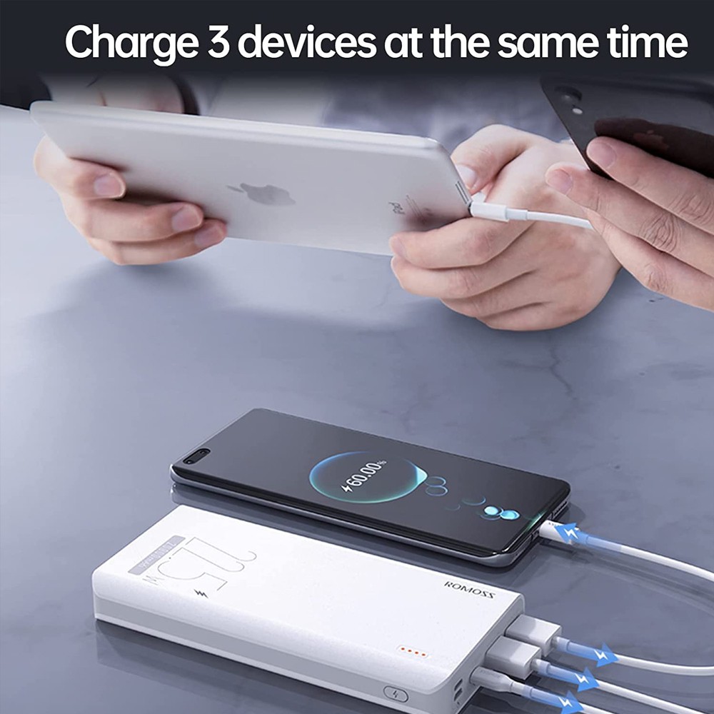 Romoss Sense 6F 22.5W 20000mAh Super Fast Charge Power Bank White ...
