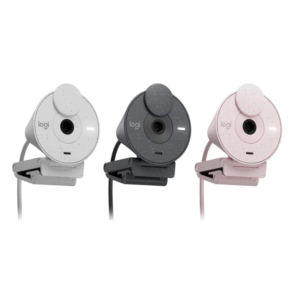 Logitech 960-001443 Brio 300 Full HD Off White Webcam - PCC COMPUTERS