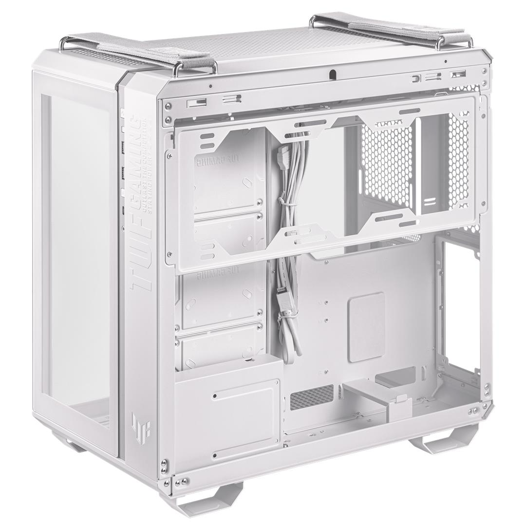 ASUS TUF Gaming GT502 TG Mid-Tower ATX Case White GT502 TUF GAMING CASE ...